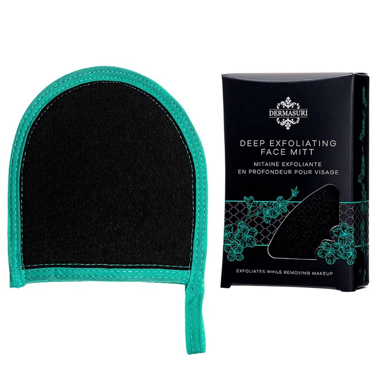 DERMASURI DEEP EXFOLIATING FACE MITT – Xen-Glow Tan